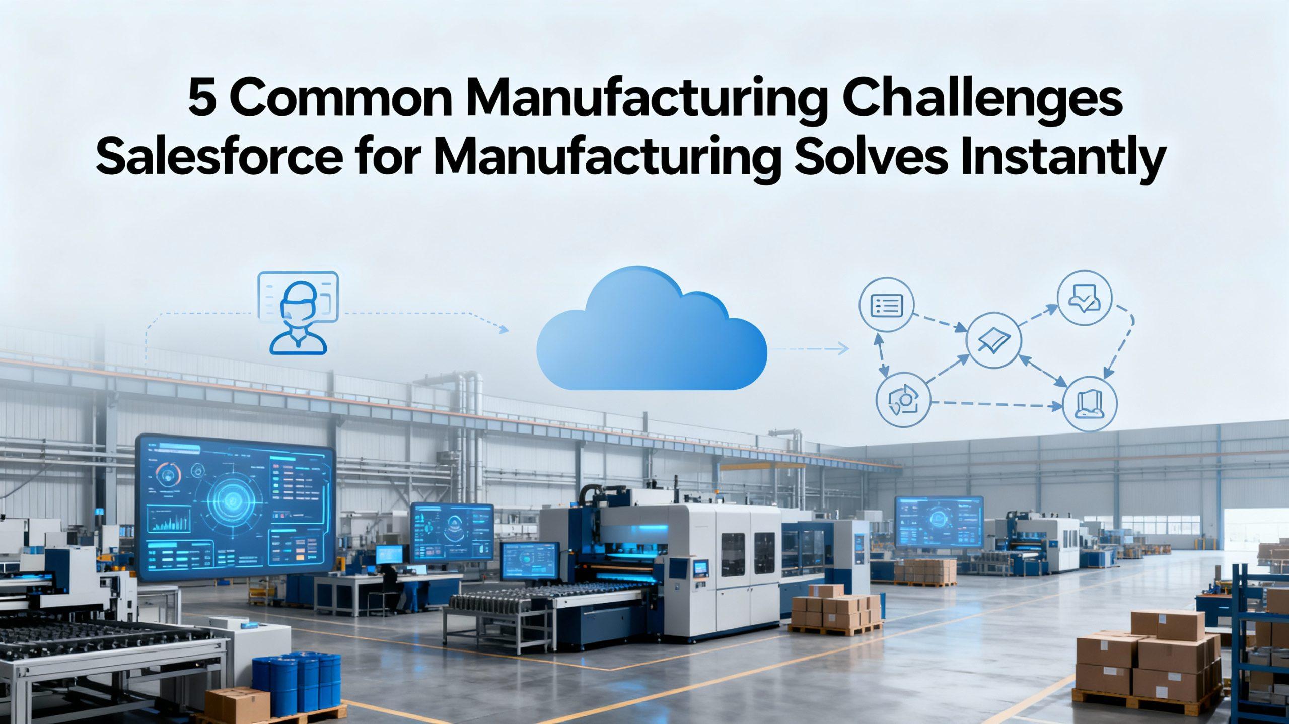 5 Manufacturing Challenges Salesforce Solves Instantly